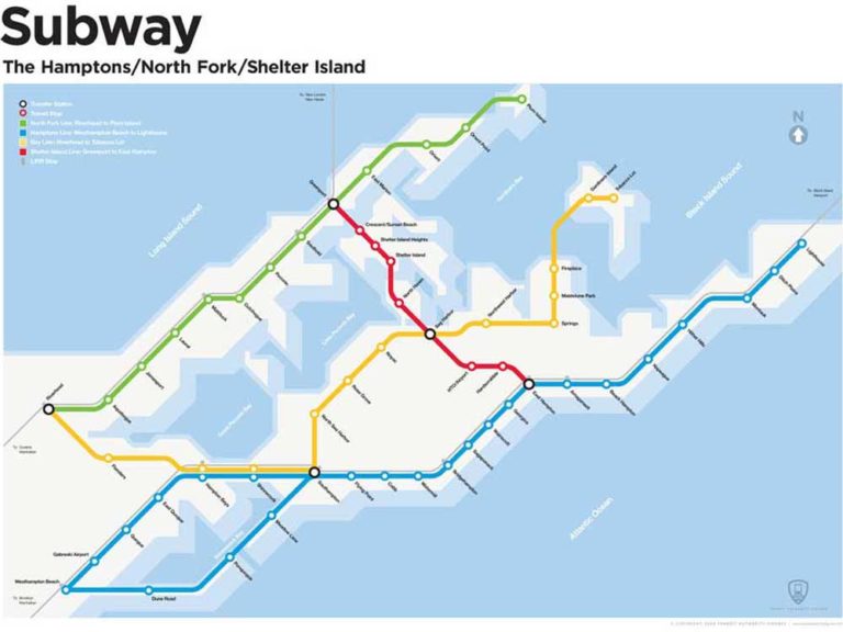 Hamptons-subway-map • Mill House Inn